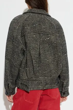 Isabel Marant Étoile Elvane Chevron Pattern Wool Jacket