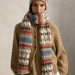 Ralph Lauren Fair Isle Wool-blend Scarf