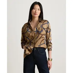 Ralph Lauren Relaxed Fit Belting-print Twill Shirt