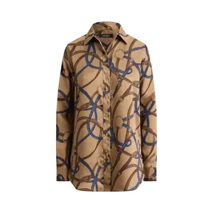 Ralph Lauren Relaxed Fit Belting-print Twill Shirt