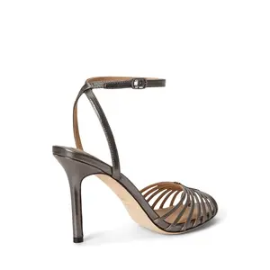 Ralph Lauren Mckayla Metallic Nappa Leather Sandal