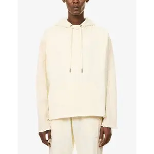 HONOR THE GIFT Denim-panel Cotton-jersey Hoody