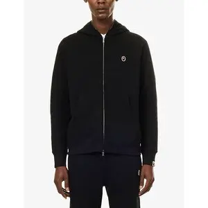 A BATHING APE One Point Full-zip Cotton-jersey Hoody