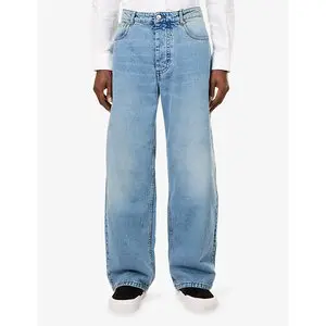 AMI Paris Wide-leg Denim Jeans