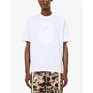 A BATHING APE Tonal Ape Head Relaxed Cotton-jersey T-shirt Xxl