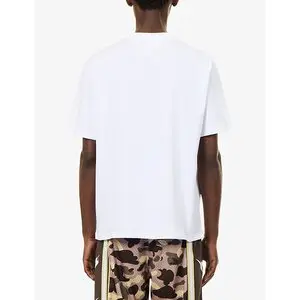 A BATHING APE Tonal Ape Head Relaxed Cotton-jersey T-shirt Xxl