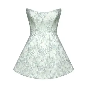 POST MERIDIEM Lace Sheath Mini Dress