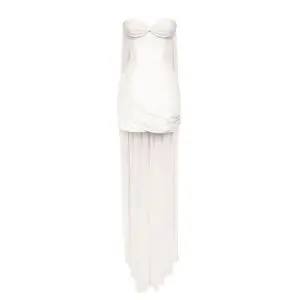 POST MERIDIEM Mini Corset Dress With Train