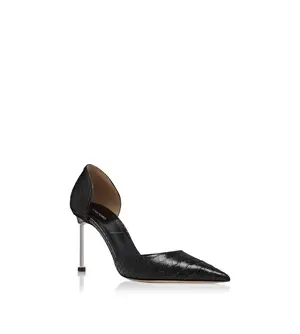 TOM FORD Semi Shiny Printed Python Spire D'orsay Pump