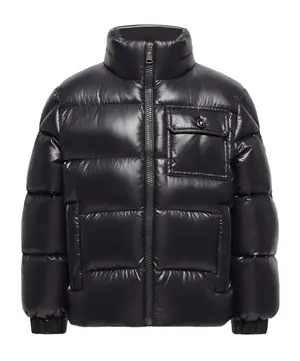 Moncler Alaxios Hooded Short Down Jacket - Navy Blue