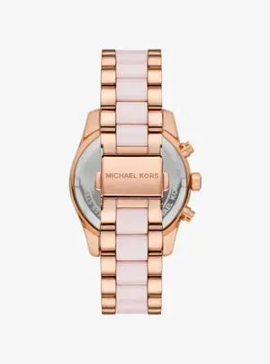 Michael Kors Lexington Pavé -tone And Ceramic Watch In By