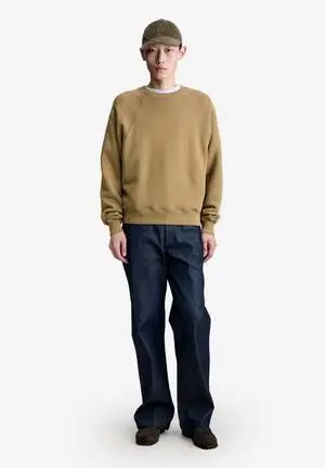 A.p.c. Tim Sweatshirt Taupe Raglan Sleeve