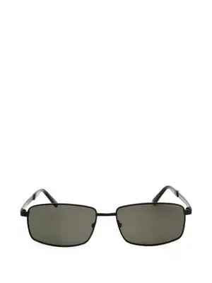 CHESTERFIELD Rectangle-frame Polarized Sunglasses - Black