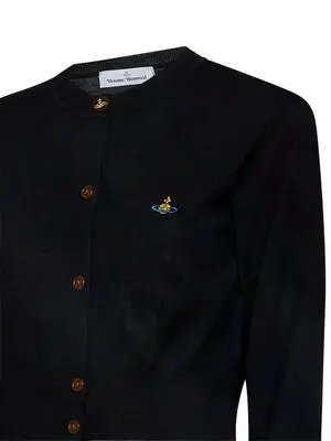 VIVIENNE WESTWOOD Orb-embroidered Cropped Cardigan
