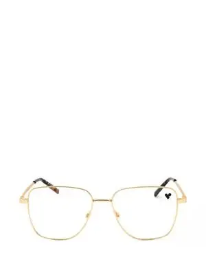 Dkny Square Frame Eyeglasses - Gold