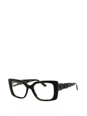 Guess Tortoiseshell-effect Rectangle-frame Eyeglasses - Brown