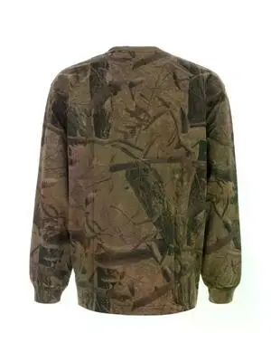 Carhartt Work In Progress Feather Tree Camouflage-print Long-sleeved T-shirt