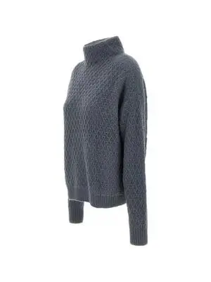 Hemisphere Cable-knit Sweater - Blue