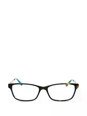 Guess Rectangle Frame Eyeglasses - Brown