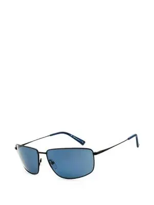 BMW Rectangle Frame Sunglasses With Blue Tinted Lenses