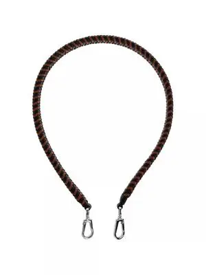 Loewe Braided Leather Bag Strap - Black