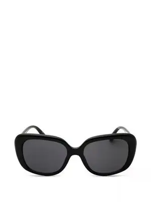DRAPER JAMES Oversized Square-frame Sunglasses With Gingham Arms - Black