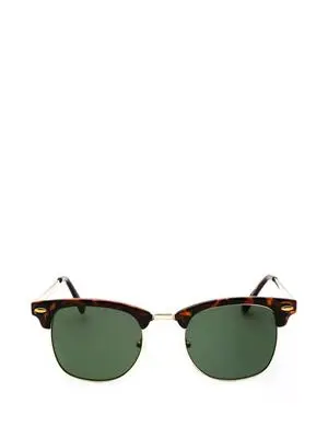 KENNETH COLE Tortoiseshell-effect Browline-frame Sunglasses - Brown
