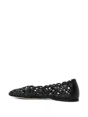 Loewe Petal Anagram Cut-out Ballet Flats