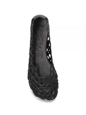 Loewe Petal Anagram Cut-out Ballet Flats