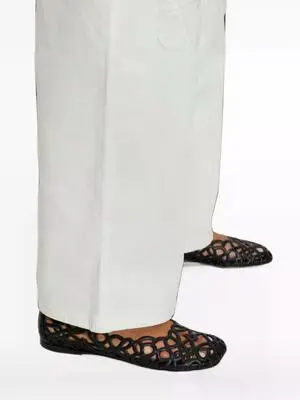 Loewe Petal Anagram Cut-out Ballet Flats