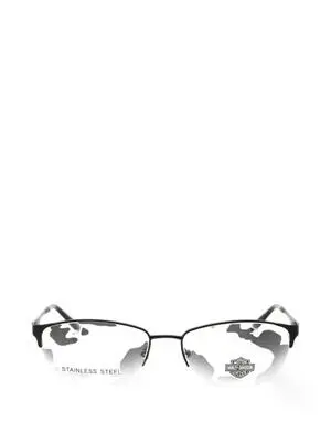 HARLEY-DAVIDSON Oval Frame Eyeglasses - Black