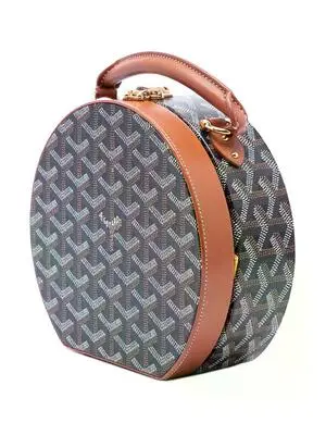Goyard Hatbox Trunk Bag Satchel - Brown