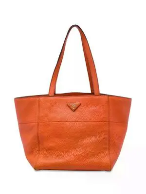 Prada 2013-2026 Vitello Daino Tote Bag - Orange