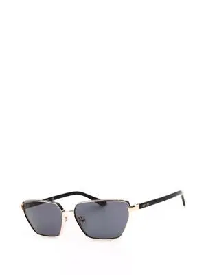 Guess Rectangle Frame Sunglasses - Gold