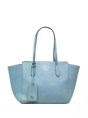 Gucci 2014-2026 Medium Calfskin Swing Tote Bag - Blue