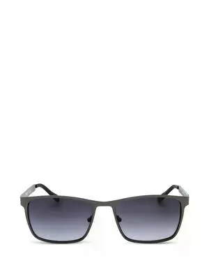 KENNETH COLE Rectangle Frame Sunglasses With Gradient Lenses - Grey