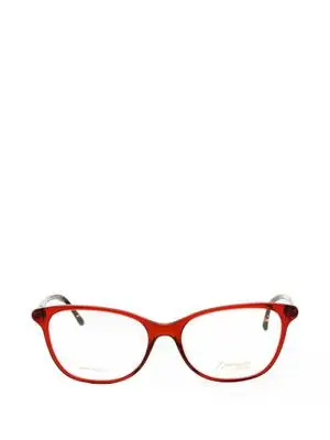 EMOZIONI Oval Frame Eyeglasses - Red