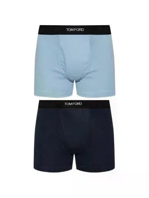 TOM FORD Logo-waistband Boxers - Blue