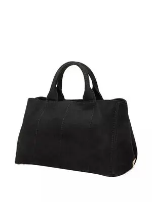 Prada 2013-2026 Canvas Canapa Logo Tote Satchel