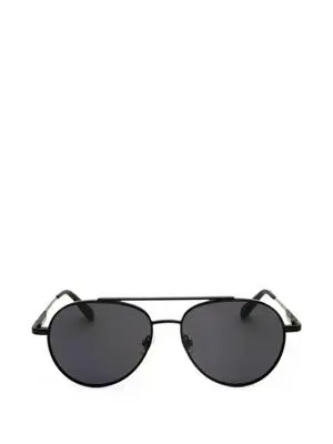 Fossil Double-bridge Pilot-frame Sunglasses - Black