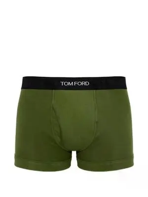 TOM FORD Logo-waistband Boxers - Green