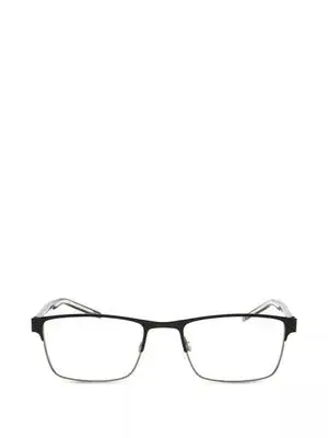 Tommy Hilfiger Rectangle Full Rim Eyeglasses - Black