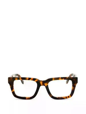 Palm Angels Rectangle-frame Eyeglasses - Brown