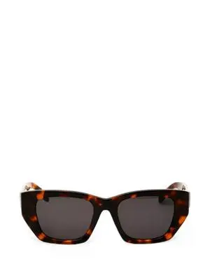 Palm Angels Hinkley Rectangle-frame Sunglasses - Brown