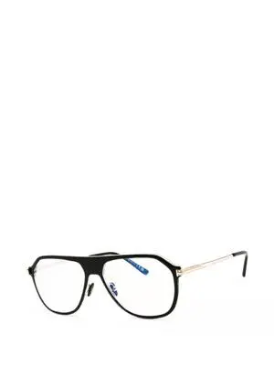 TOM FORD Geometric Frame Eyeglasses - Black