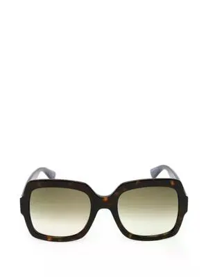 Gucci Tortoiseshell-effect Square-frame Sunglasses