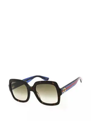 Gucci Tortoiseshell-effect Square-frame Sunglasses