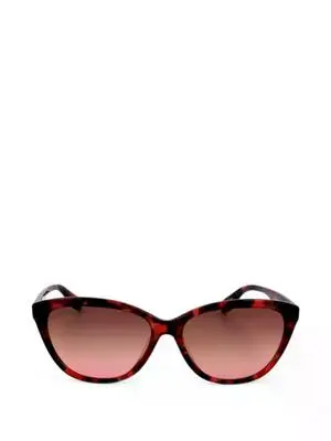 Adidas Tortoiseshell-effect Cat-eye Sunglasses - Red