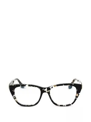Victoria Beckham Tortoiseshell-effect Cat-eye Frame Glasses - Black