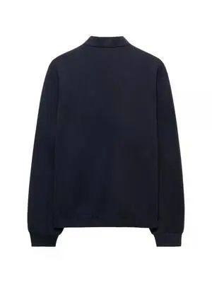 Shanghai Tang Half-zip Sweatshirt - Blue